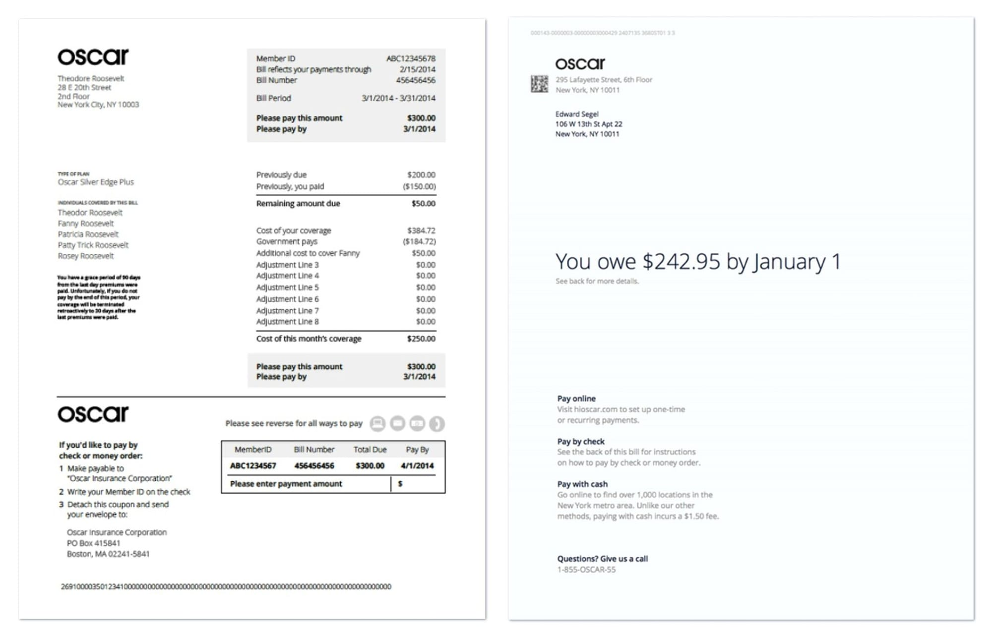 Oscar Health Bill Pay Fast Secure Payment Service, Contact, Pay as ...